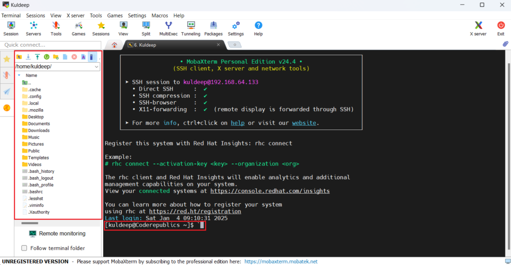 How To Access Linux From Mobaxterm Using Ssh Coderepublics